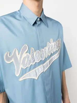 Valentino Garavani Logo-patch Bowling Shirt
