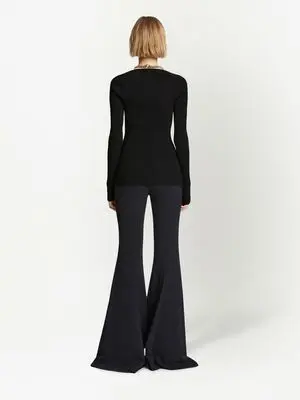 Proenza Schouler Chain-detail Ribbed-knit Jumper
