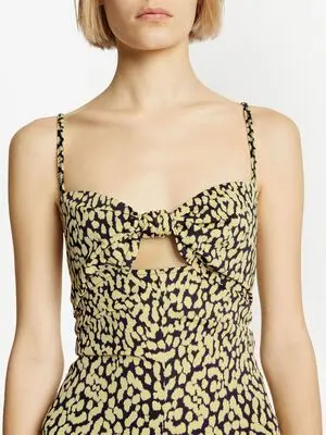 Proenza Schouler Leopard-print Tank Maxi Dress - Black