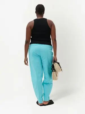 GANNI Panelled Rib-knit Vest Top