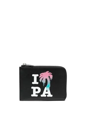 Palm Angels I Love Pa Coin Purse - Black