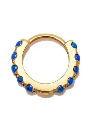 MARIA TASH 14kt Yellow Lapis Lazuli Hoop Earring - Gold