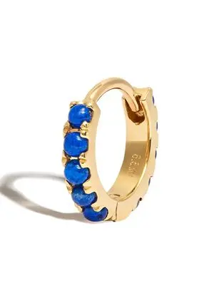 MARIA TASH 14kt Yellow Lapis Lazuli Hoop Earring