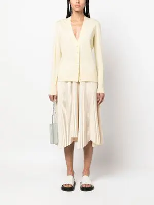 JIL SANDER Fine-knit V-neck Cardigan