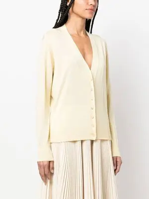 JIL SANDER Fine-knit V-neck Cardigan