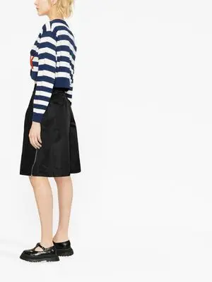 Kenzo Nautical Striped Cropped Cardigan - Blue