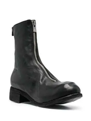 Guidi Front-zip Leather Boots