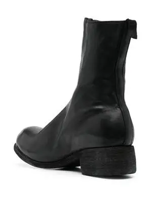 Guidi Front-zip Leather Boots