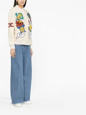 Off-White Appliquéd Bomber Jacket