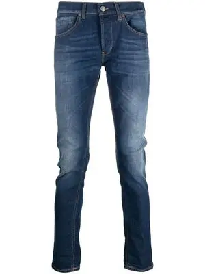 DONDUP Mid-rise Straight-leg Jeans - Blue