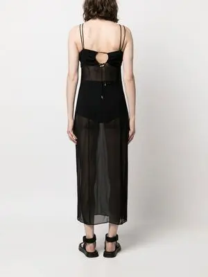 Patrizia Pepe Abito Sottoveste Midi Dress