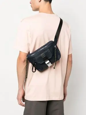 A.p.c. Logo-patch Belt Bag - Blue