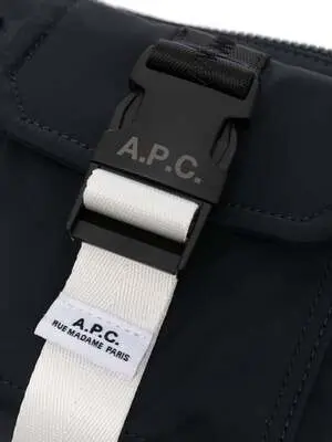 A.p.c. Logo-patch Belt Bag - Blue
