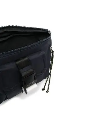 A.p.c. Logo-patch Belt Bag - Blue