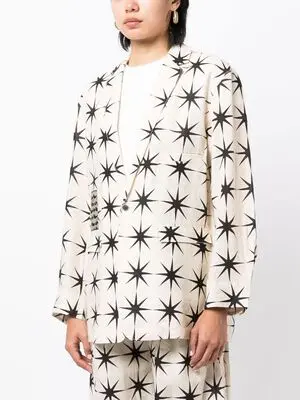 JNBY Printed Linen Blazer