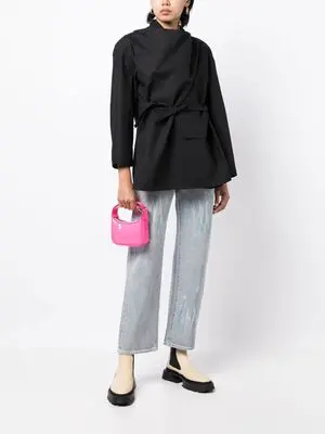JNBY Asymmetrical Layered Tie-waist Jacket