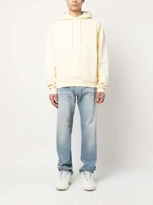 Martine Rose Graphic-print Cotton Hoodie - Yellow