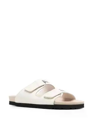 Palm Angels Logo-printed Leather Sandals - Neutrals