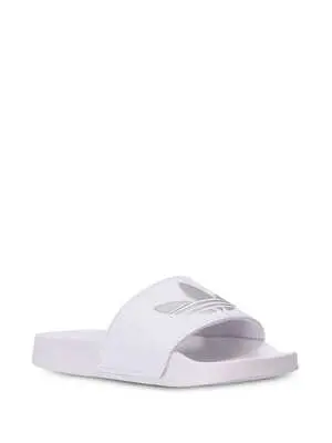 Adidas Adilette Lite Trefoil-logo Slides - White