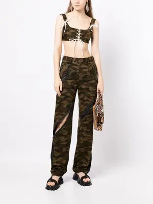 Monse Camouflage Zip-detail Trousers