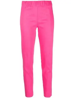 D.exterior Elasticated-waist Slim-cut Leggings
