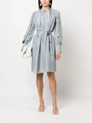 JOSEPH Long-sleeve Silk Dress