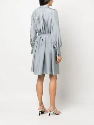 JOSEPH Long-sleeve Silk Dress