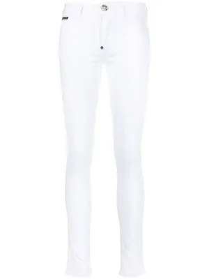 Philipp Plein Skinny-cut Denim Jeans - White