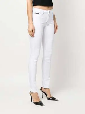 Philipp Plein Skinny-cut Denim Jeans - White