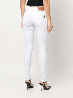 Philipp Plein Skinny-cut Denim Jeans - White