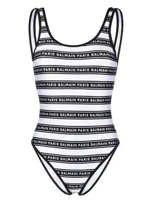 Balmain Scoop Neck Swimsuits