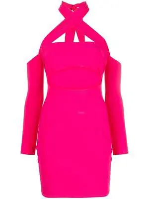 AMAZUIN Cut-out Mini Dress