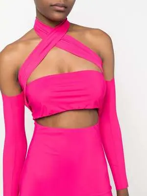AMAZUIN Cut-out Mini Dress