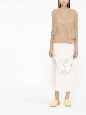 Chloé Crew-neck Waffle-knit Jumper