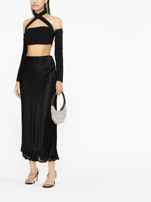 Dolce & Gabbana Cross-strap Cut-out Top - Black