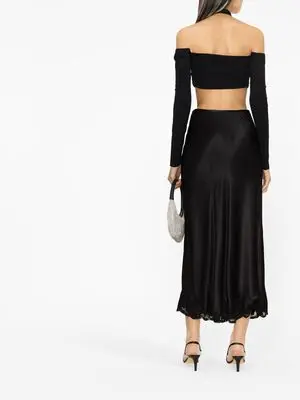 Dolce & Gabbana Cross-strap Cut-out Top - Black
