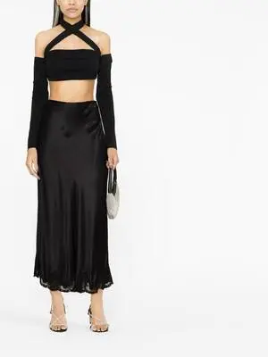 Dolce & Gabbana Cross-strap Cut-out Top - Black