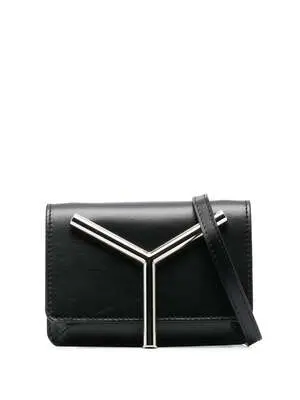 Y/project Logo-plaque Crossbody Bag - Black