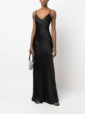L'Agence Silk Maxi Slip Dress