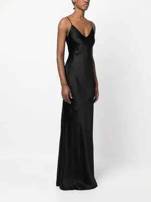 L'Agence Silk Maxi Slip Dress
