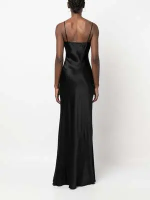 L'Agence Silk Maxi Slip Dress