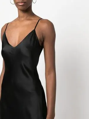 L'Agence Silk Maxi Slip Dress