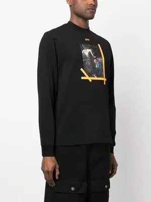 Off-White Painting-print Long-sleeve T-shirt