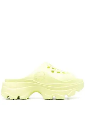 Adidas Logo-embossed Perforated Clogs - Yellow