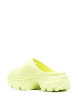 Adidas Logo-embossed Perforated Clogs - Yellow