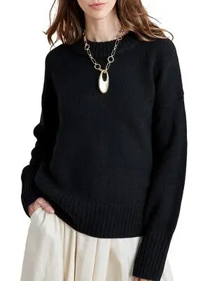 LA LIGNE Solid Marin Sweater Black