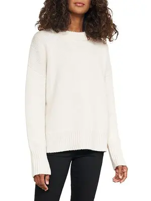 LA LIGNE Solid Marin Sweater Cream