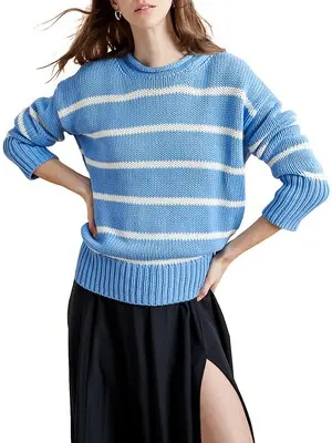 LA LIGNE Marina Sweater Cornflower Cream