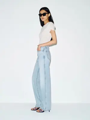 REFORMATION Val 90s Mid Rise Straight Jeans - Blue