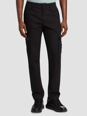 Stone Island Slim-fit Cotton Cargo Pants